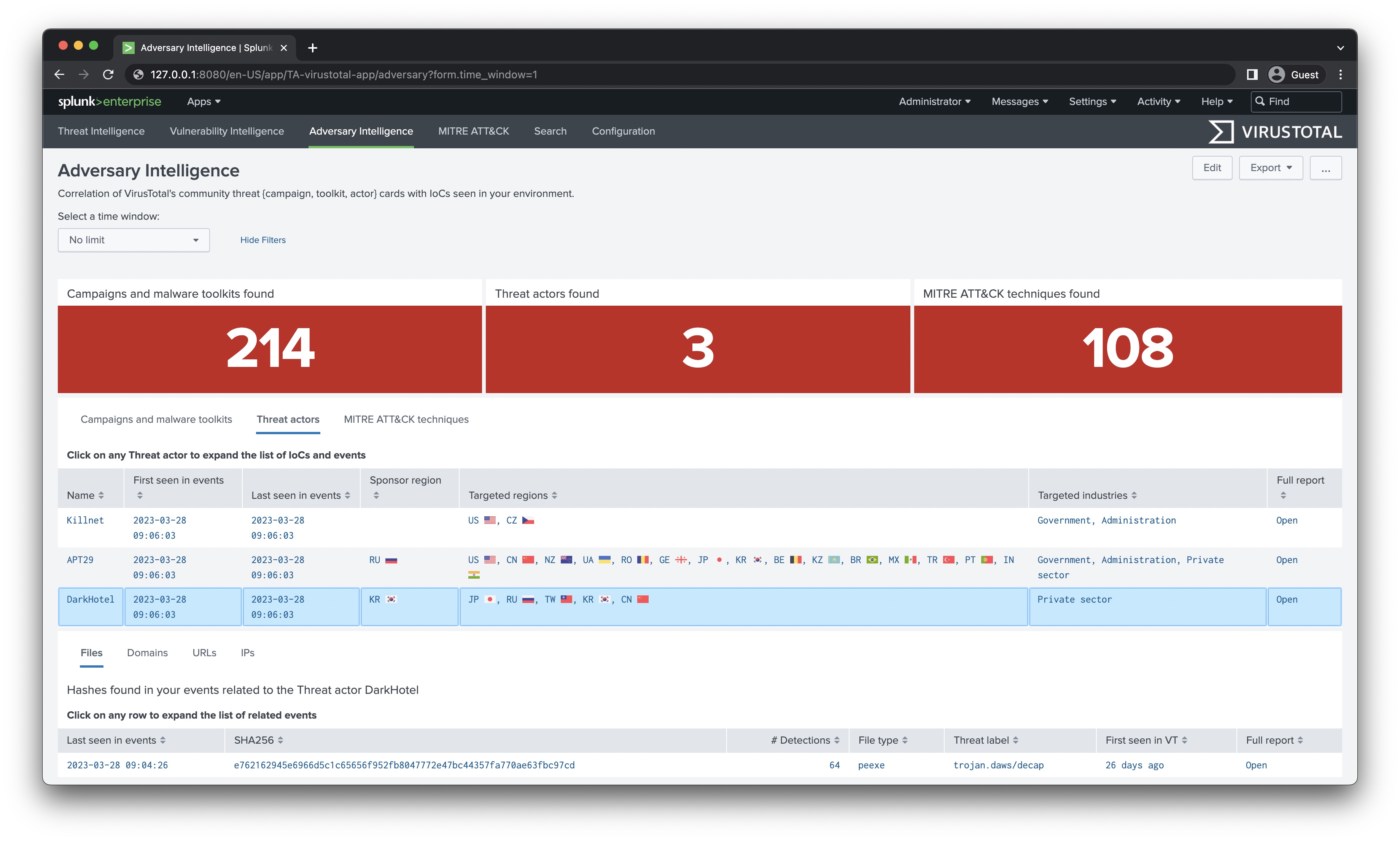 VT4Splunk Splunkbase VT4Splunk Splunkbase