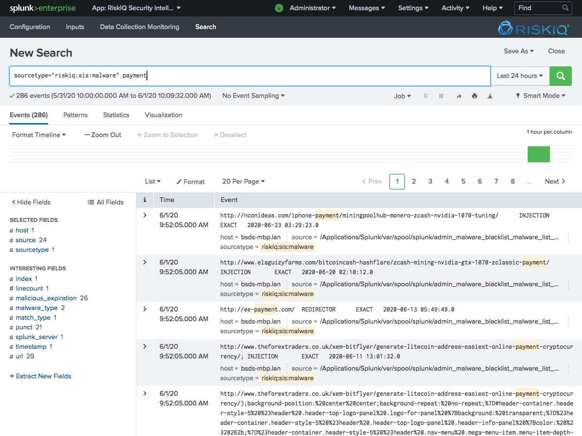 RiskIQ Security Intelligence Services Add-on | Splunkbase