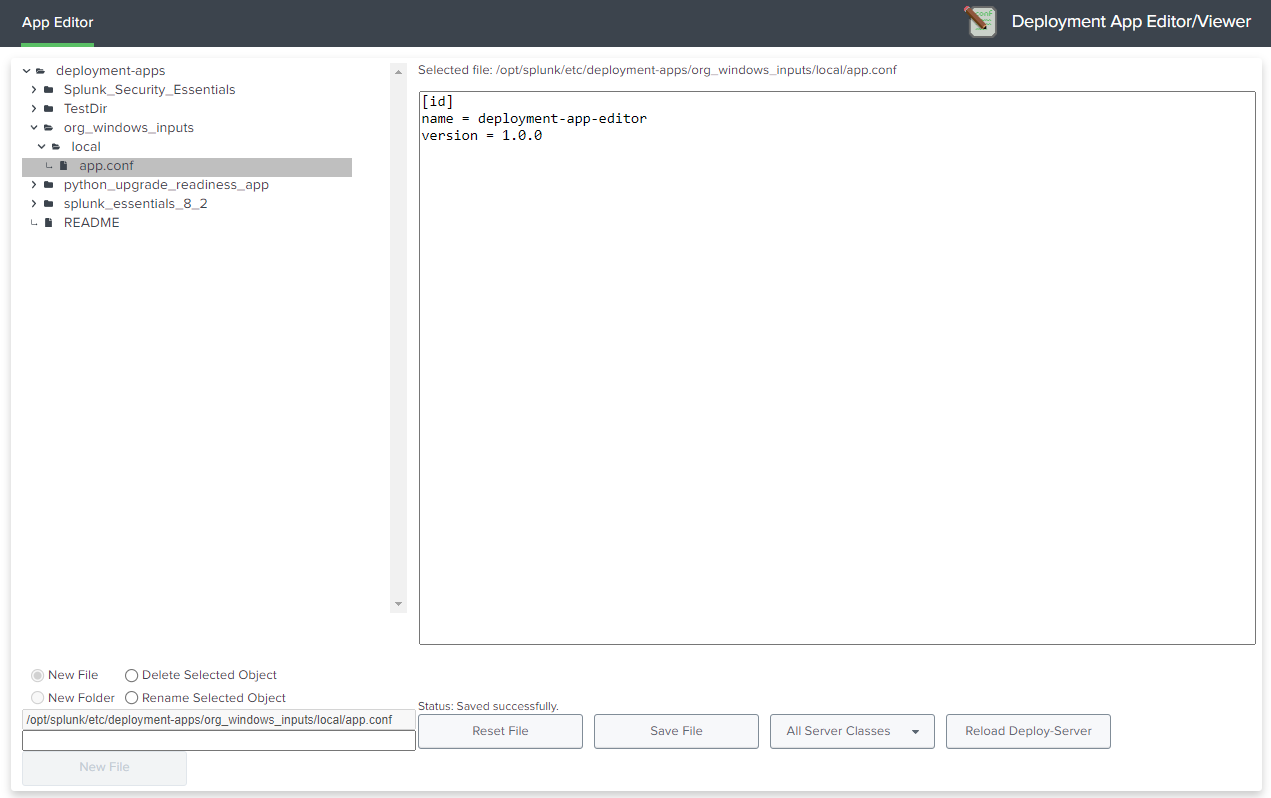 Deployment Apps Editorviewer Splunkbase